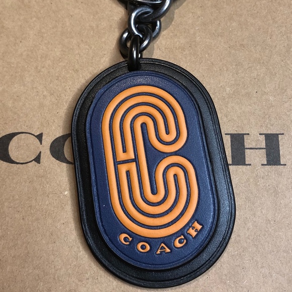 Coach | Accessories | Coach Retro C Key Fob Bag Charm Key Ring Handbag ...